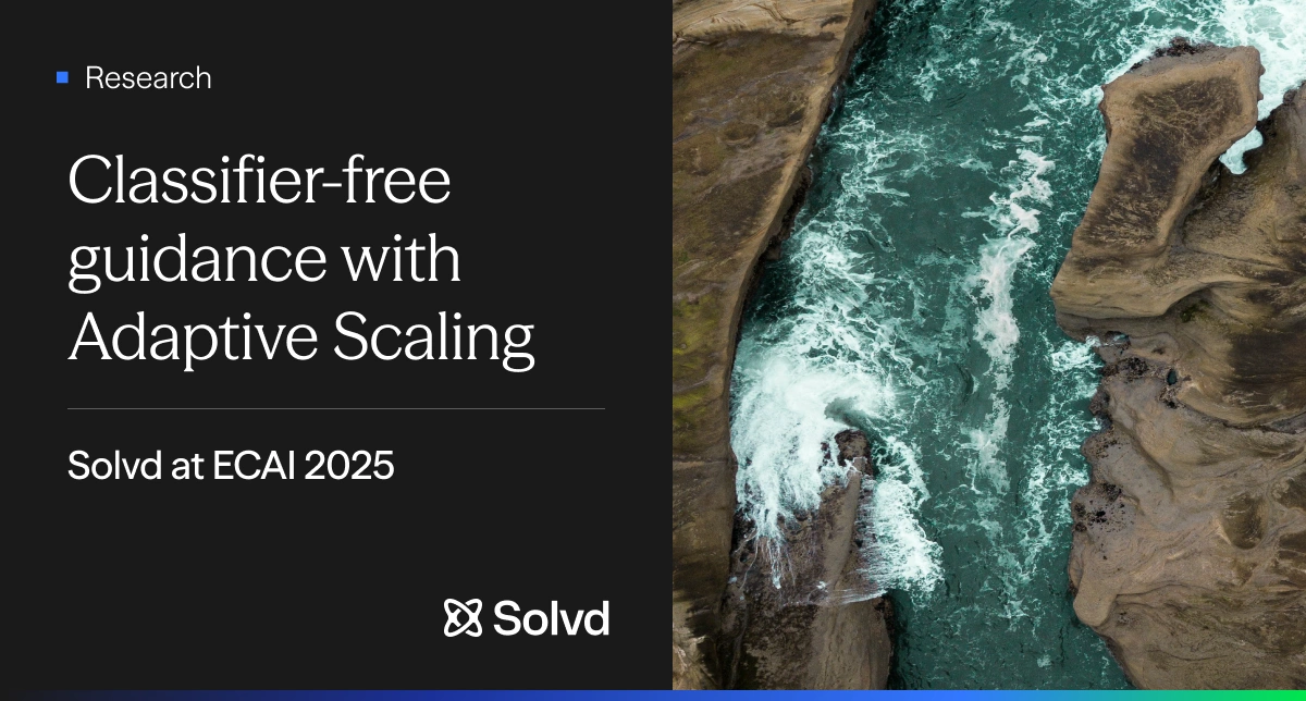 Classifier-free guidance with adaptive scaling - Solvd at ECAI 2025